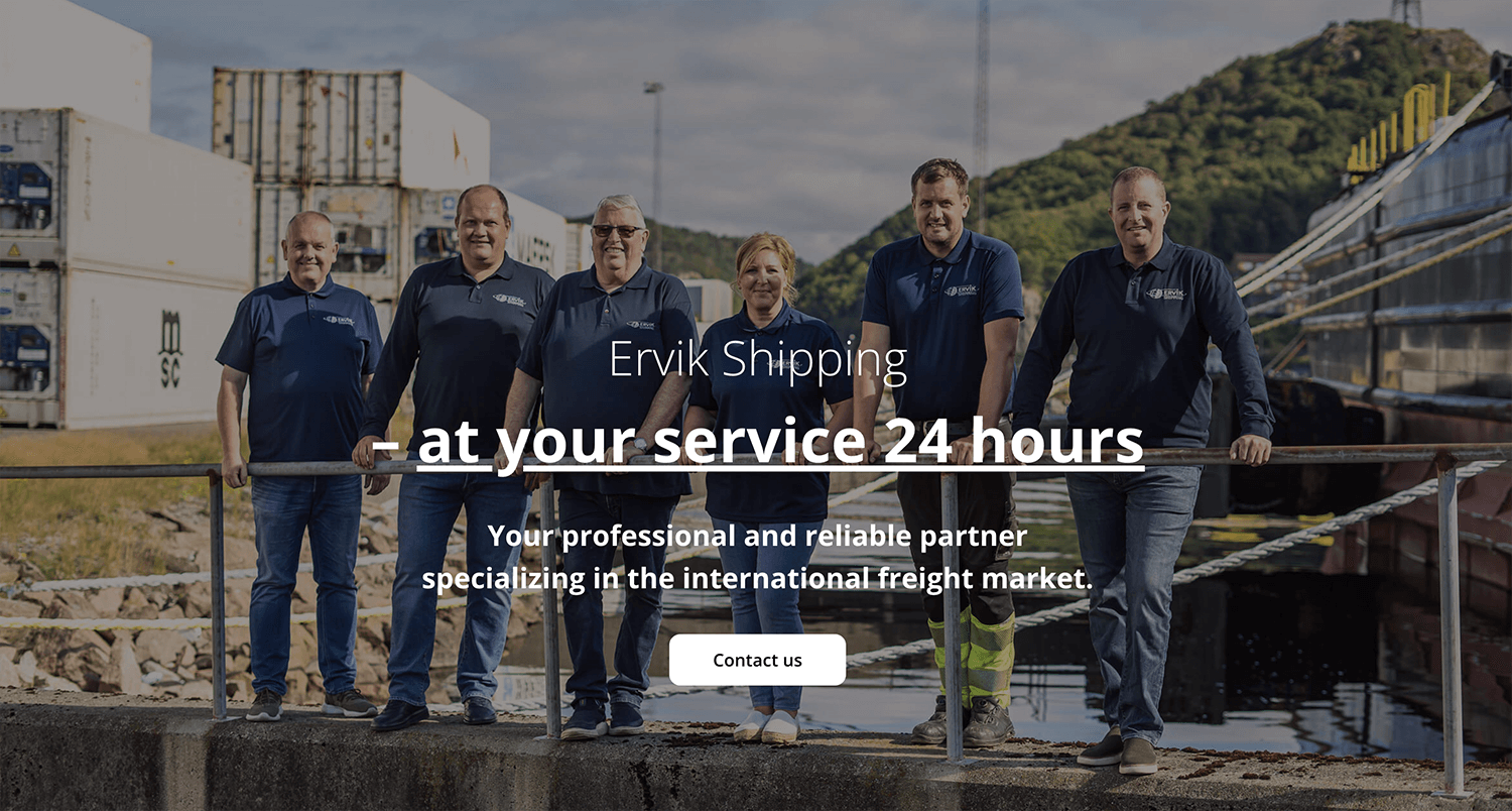 Ervik Shipping – at your service 24/7